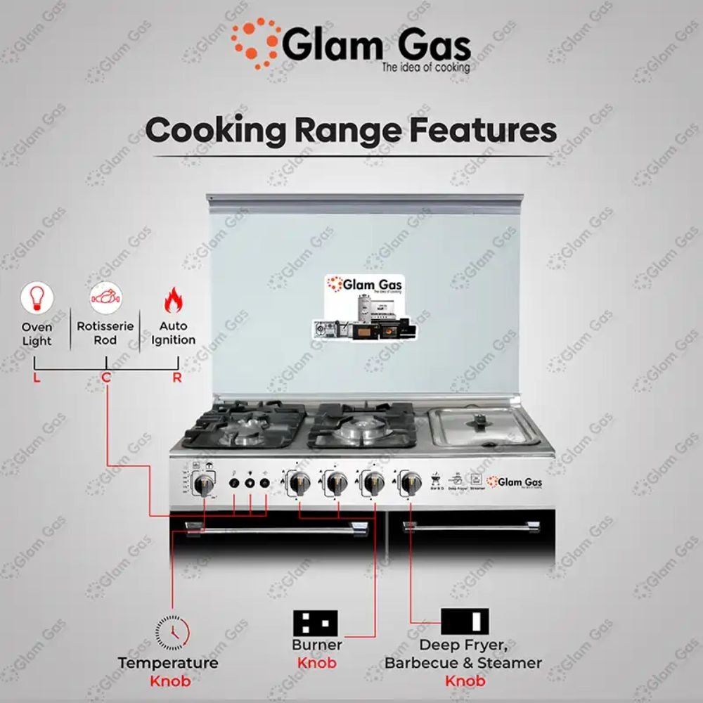 Cooking Range (Gas) Glamour 34” (Discontinued) – Al Rehman Electronics